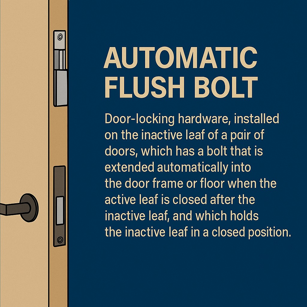Automatic Flush Bolt - Nationwide Contractor Learning