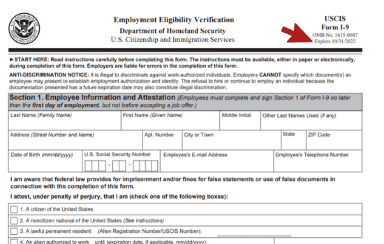 Completing I-9 Forms for New Hires - Nationwide Contractor Learning
